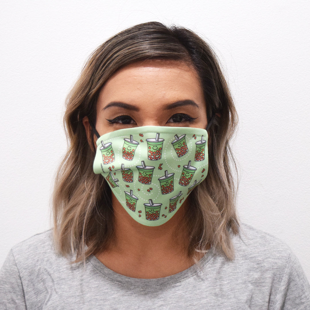 Matcha Boba Face Mask w/ Filter – Hello Sushi Store | Asian Gift Shop