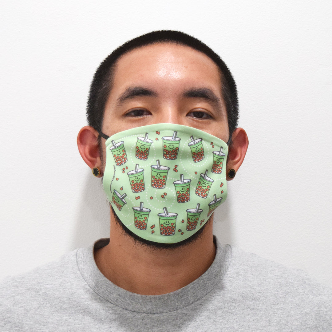Matcha Boba Face Mask w/ Filter – Hello Sushi Store | Asian Gift Shop